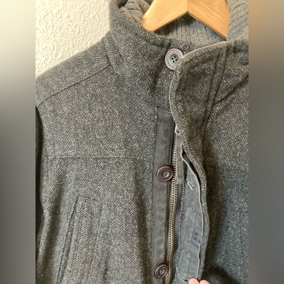 Abercrombie & Fitch | Jackets & Coats | Abercrombie Fitch Mens Small Peacoat Gray Zip And ...